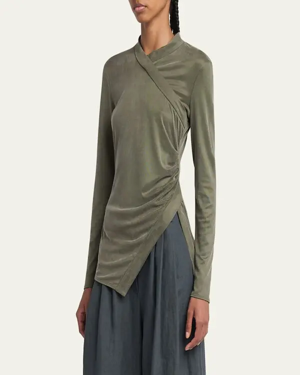 Giorgio Armani Asymmetric Jersey Top