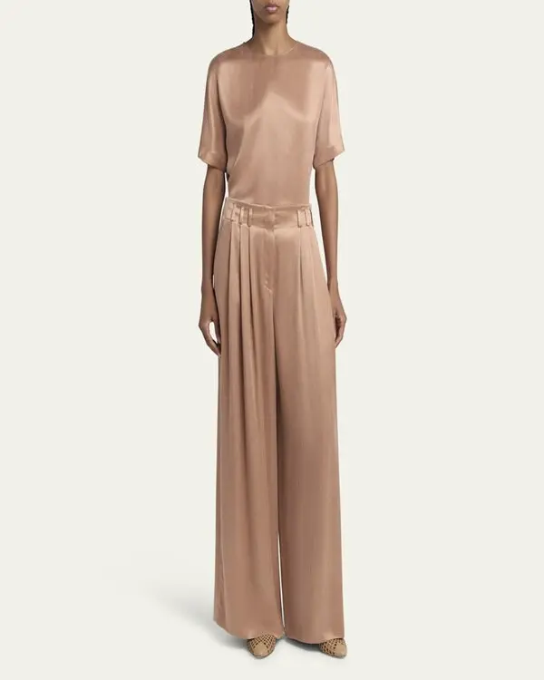 Giorgio Armani Pleated Wide-leg Trousers
