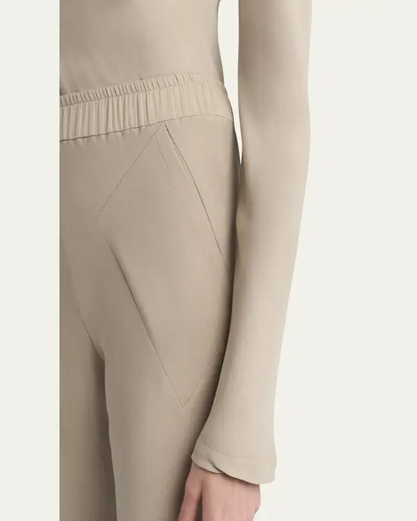 Giorgio Armani Triple Silk Georgette Trousers