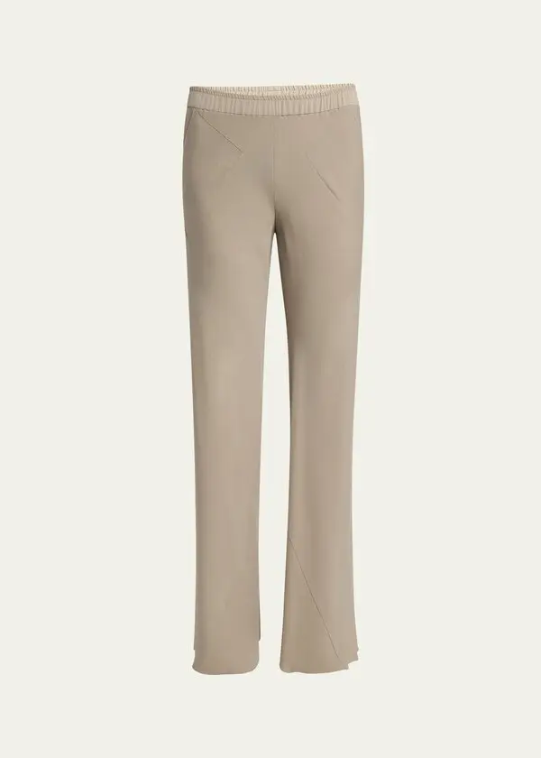 Giorgio Armani Triple Silk Georgette Trousers