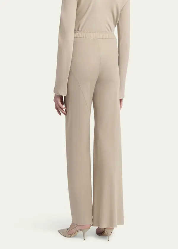 Giorgio Armani Triple Silk Georgette Trousers
