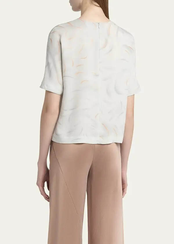 Giorgio Armani Brushstroke Print Blouse