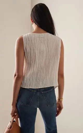 THE GARMENT Brooke Linen-cotton Top
