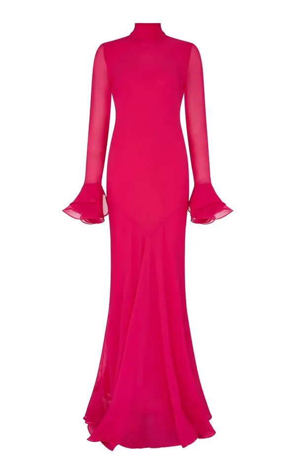 DE LA VALI Daira Georgette Gown