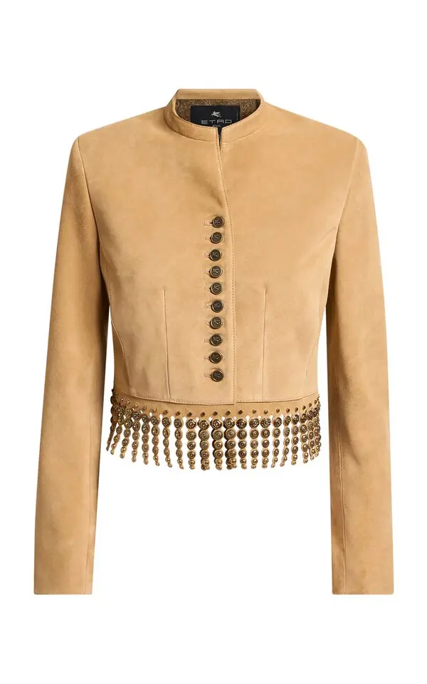 Etro Fringed Leather Jacket