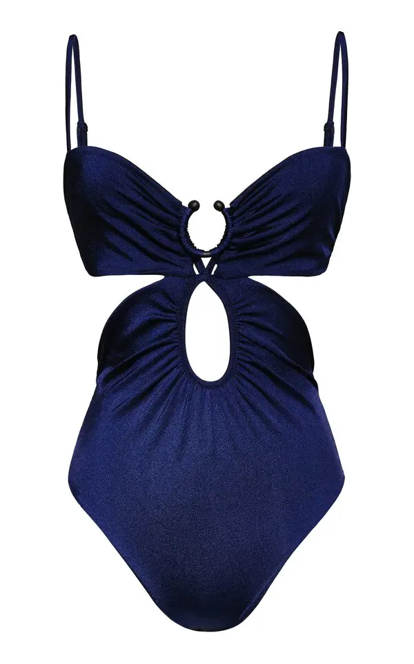 Johanna Ortiz Sunny Days One-piece Swimsuit - Navy