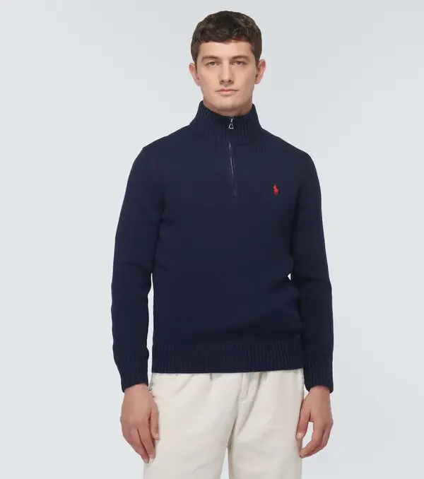 Polo Ralph Lauren Logo Half-zip Sweater