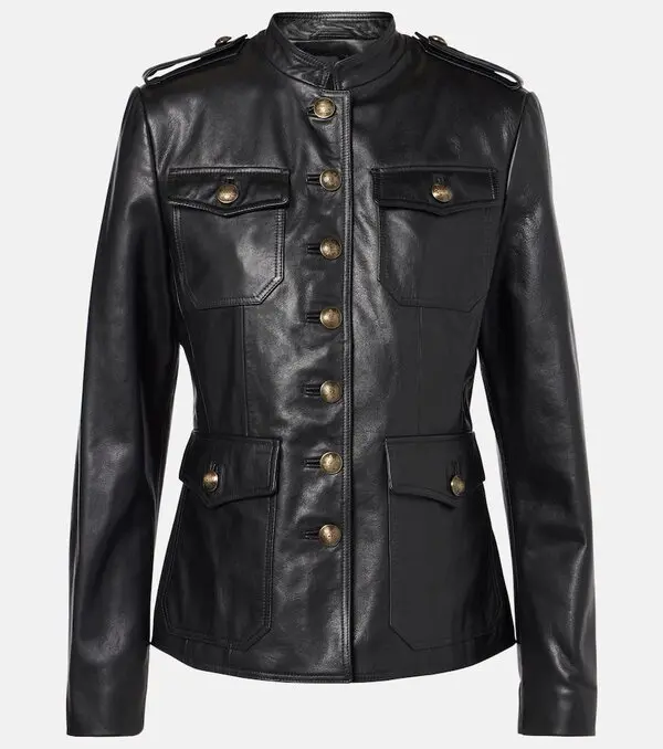 NILI LOTAN Geraldine Leather Jacket