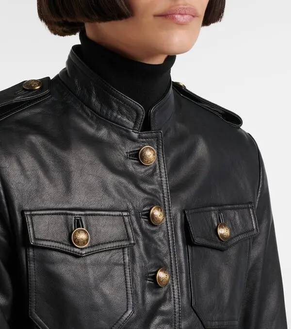 NILI LOTAN Geraldine Leather Jacket