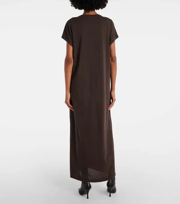 Khaite Verda Cotton-blend Maxi Dress