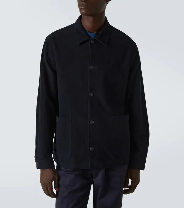 Sunspel Cotton Moleskin Overshirt