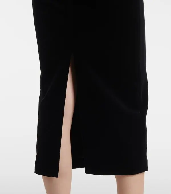 Alex Perry Velvet Corset Dress - Black