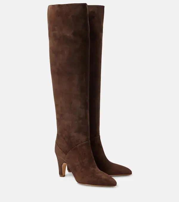 Gabriela Hearst Hana Over-the-knee Leather Boots - Brown