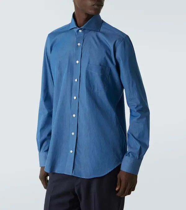 Thom Sweeney Cotton Chambray Shirt