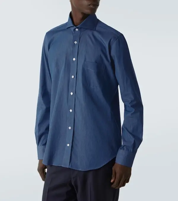 Thom Sweeney Cotton Chambray Shirt