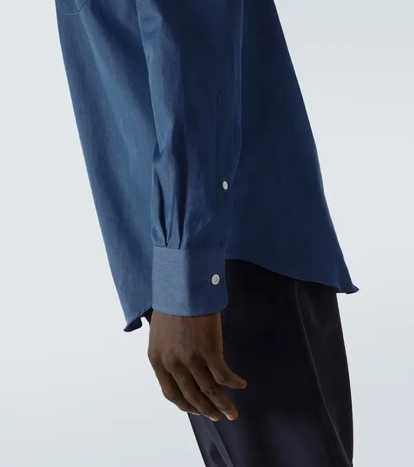 Thom Sweeney Cotton Chambray Shirt