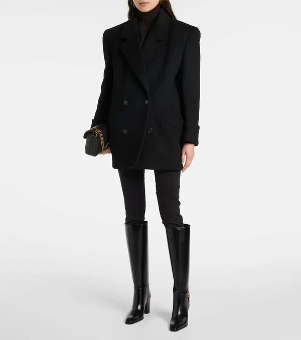 Saint Laurent Julia Leather Knee-high Boots - Black
