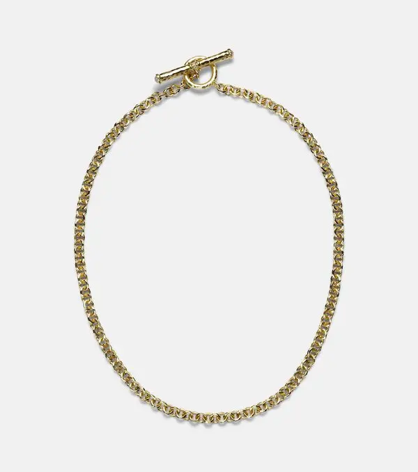 OCTAVIA ELIZABETH The Lower Coast 18kt Yellow Chain Necklace With Diamonds And Pearls - Gold
