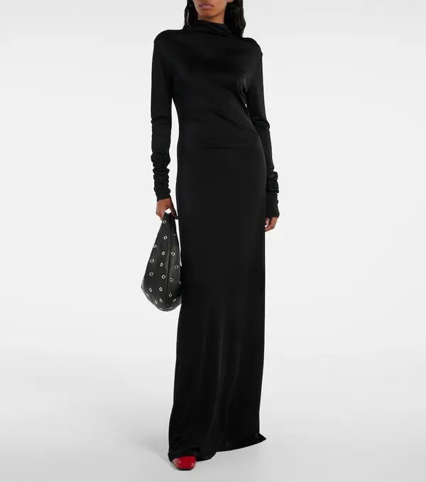 Khaite Norla Maxi Dress - Black