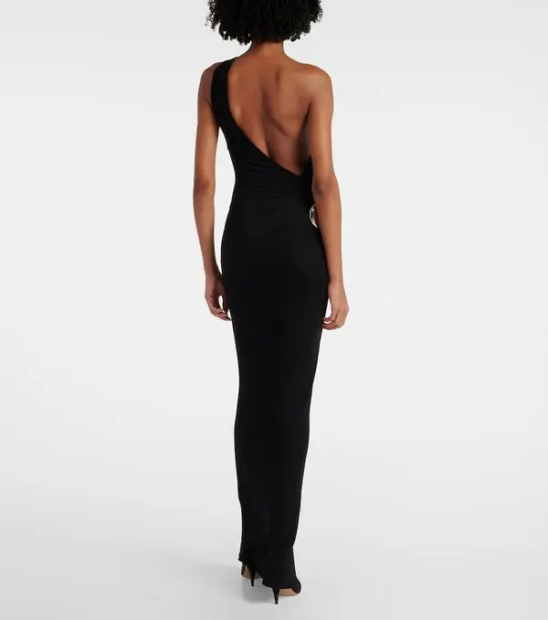 Staud Zenith Gathered Jersey Maxi Dress