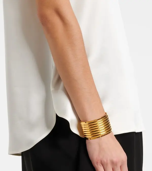 Max Mara Dida Silk Satin T-shirt - White