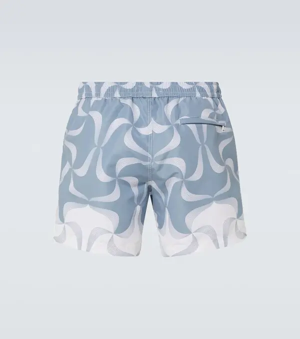 Commas Mantra Printed Swim Trunks - Blue