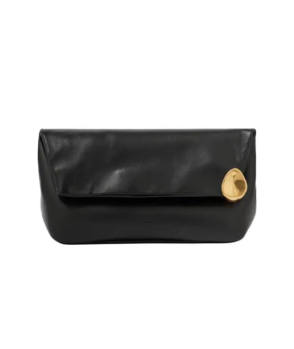 JIL SANDER Jewel Zip Small Leather Clutch