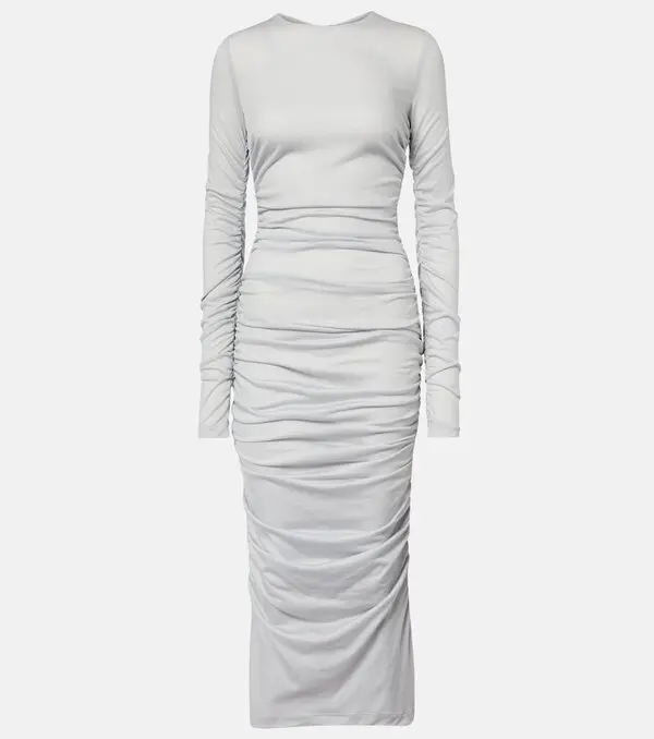 Dolce & Gabbana Wool Midi Dress - Grey
