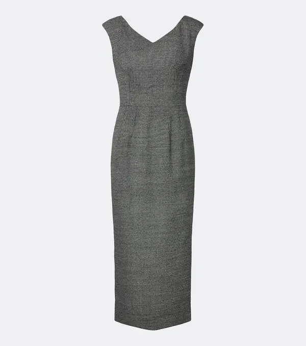 Dolce & Gabbana Wool Midi Dress - Grey