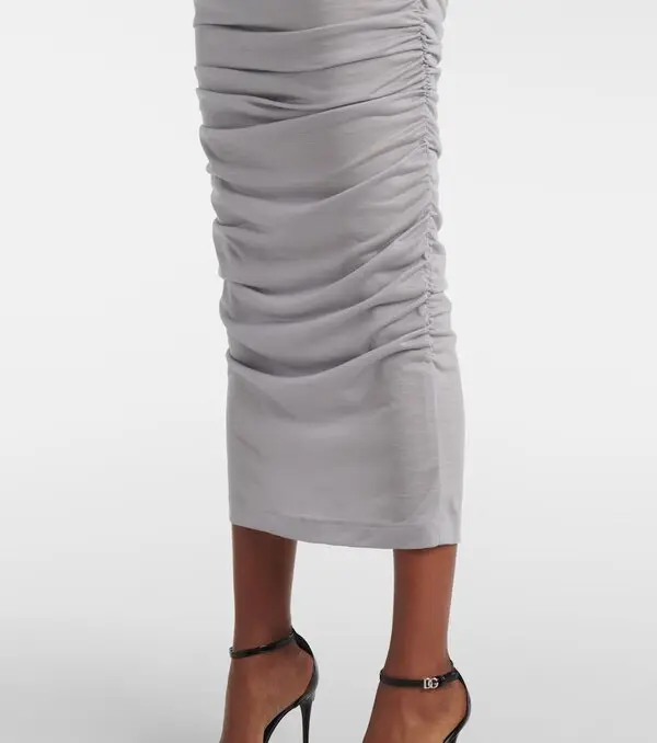 Dolce & Gabbana Wool Midi Dress