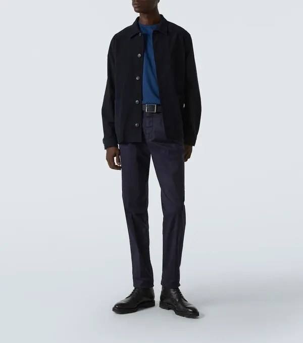 Sunspel Cotton Moleskin Overshirt