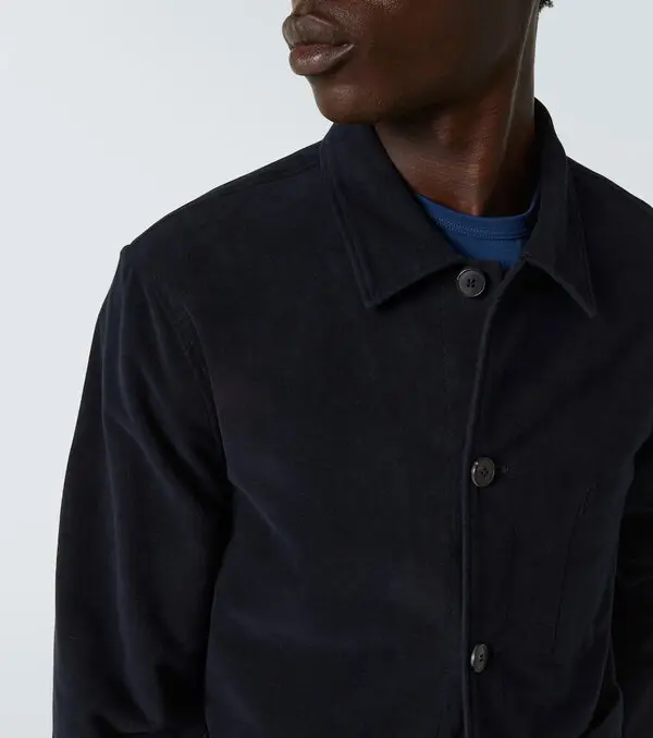 Sunspel Cotton Moleskin Overshirt