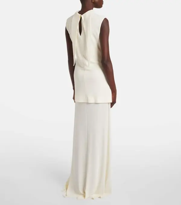 JIL SANDER Turtleneck Maxi Dress