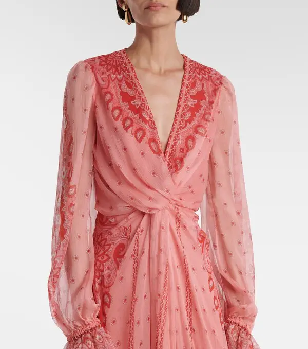 Etro Printed Silk Gown
