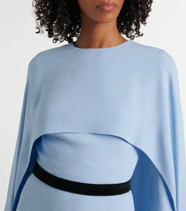 MARKARIAN Natasha Satin Cape Gown