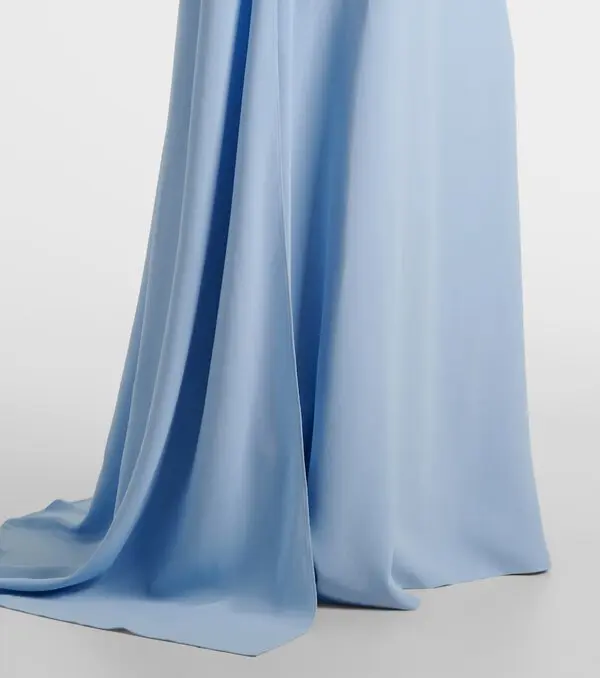 MARKARIAN Natasha Satin Cape Gown