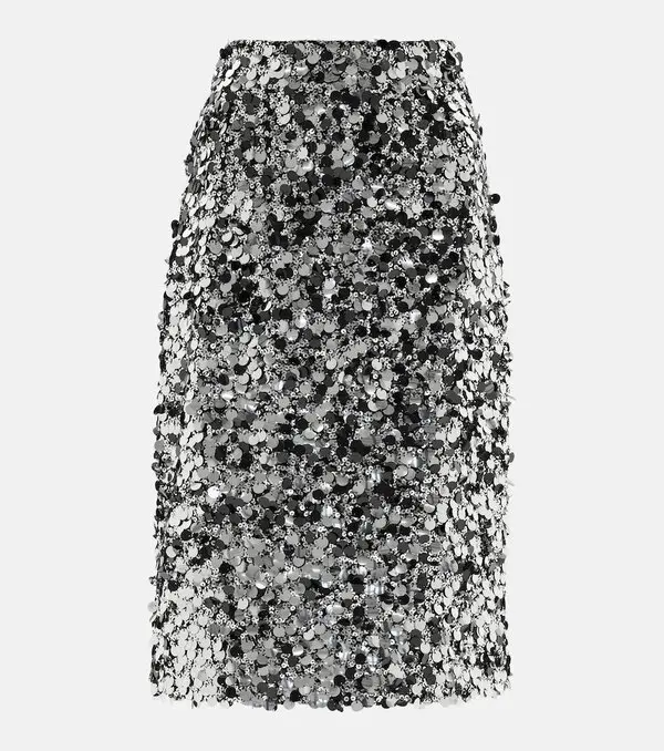 Dolce & Gabbana Sequined Pencil Skirt
