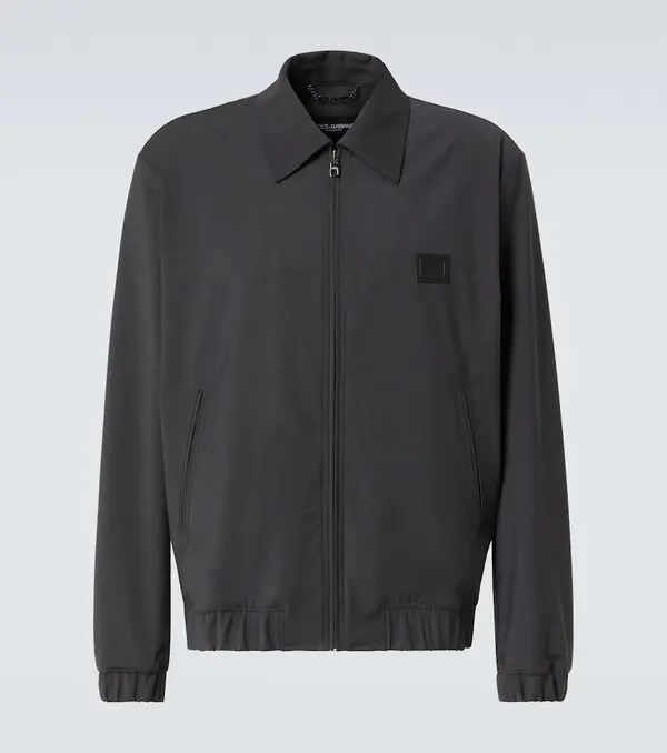 Dolce & Gabbana Wool-blend Blouson - Grey