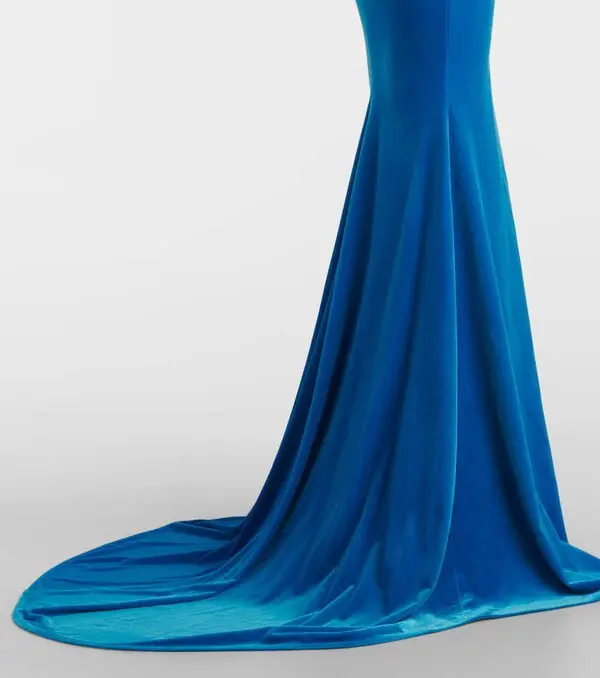 Alex Perry Draped Velvet Gown