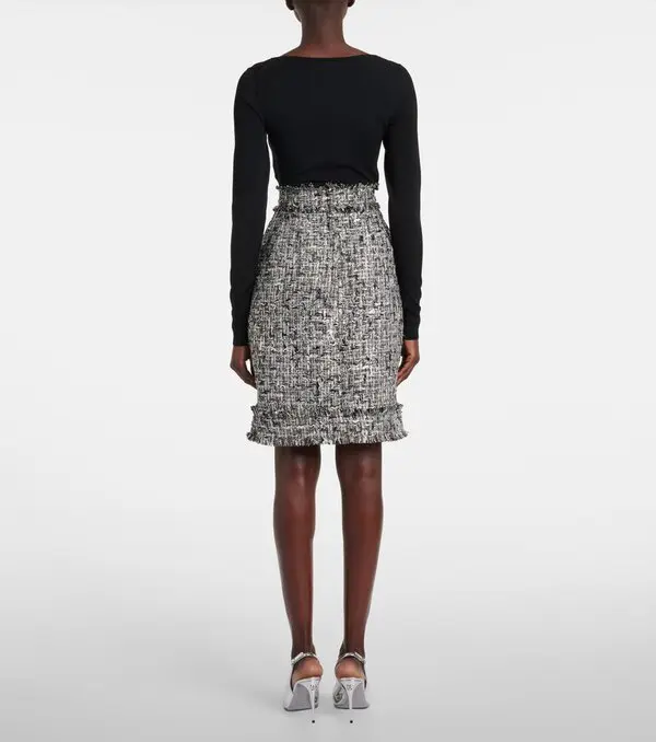 Dolce & Gabbana Lamé Midi Skirt