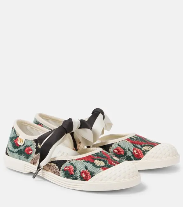 Valentino Garavani Bay Bay Jacquard Mary Jane Sneakers - Multicoloured
