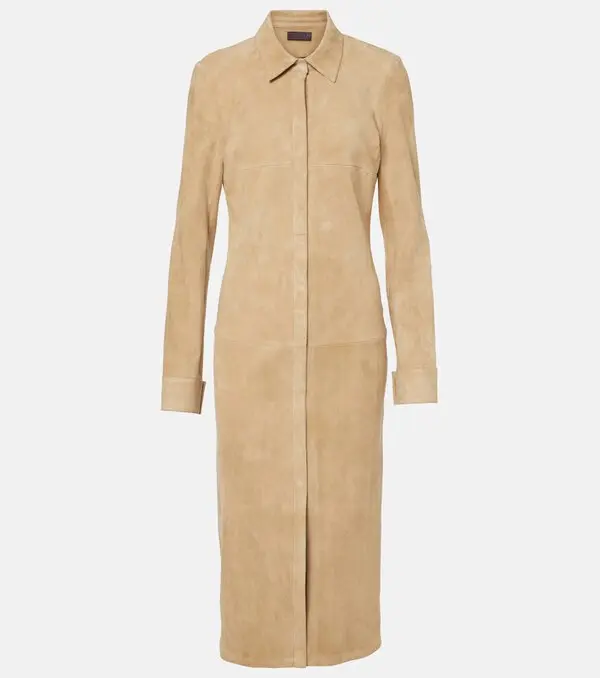 Stouls Becky Suede Coat - Beige