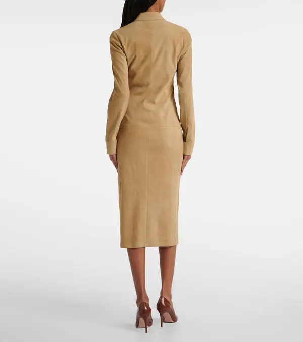 Stouls Becky Suede Coat - Beige