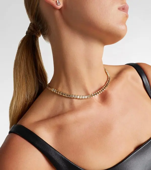 ANITA KO Large Diamond Choker Necklace