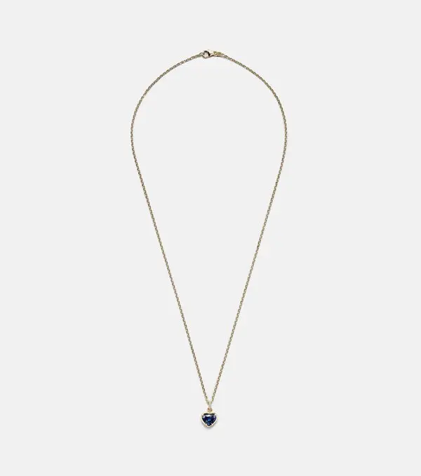 ANITA KO 18kt Yellow Sapphire And Diamond Pendant Necklace - Gold