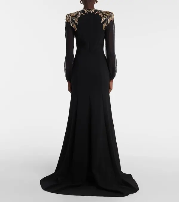 Jenny Packham Mercury Embellished Gown