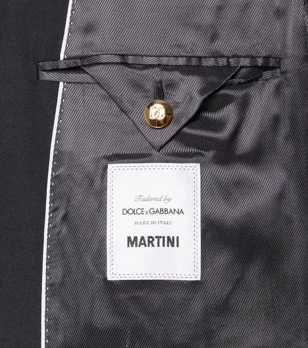 Dolce & Gabbana Patch-appliqué Wool And Silk Blazer