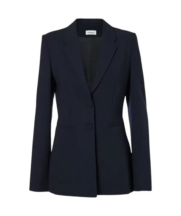FFORME Bennet Wool-blend Crêpe Blazer - Blue