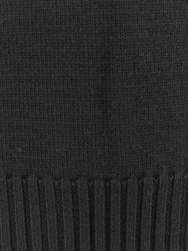 Alpha Studio Extrafine Merino Wool Sweater - Black