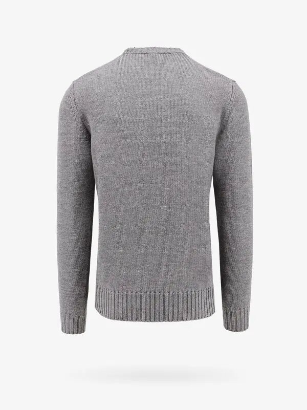 Alpha Studio Extrafine Merino Wool Sweater - Grey